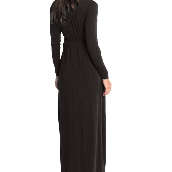 Olian | Dresses | Olian Lucy Maternity Black Long Sleeve Maxi Dress ...